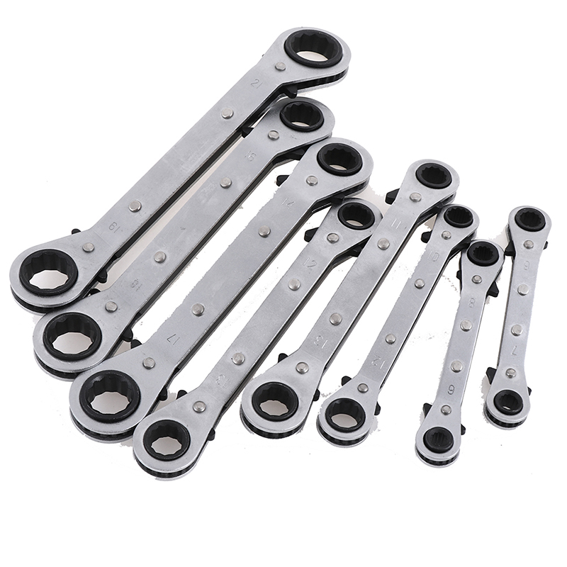 6-21MM METRIC OFFSET Torque Wrench Set Double Ratchet Wrench Spanner ...