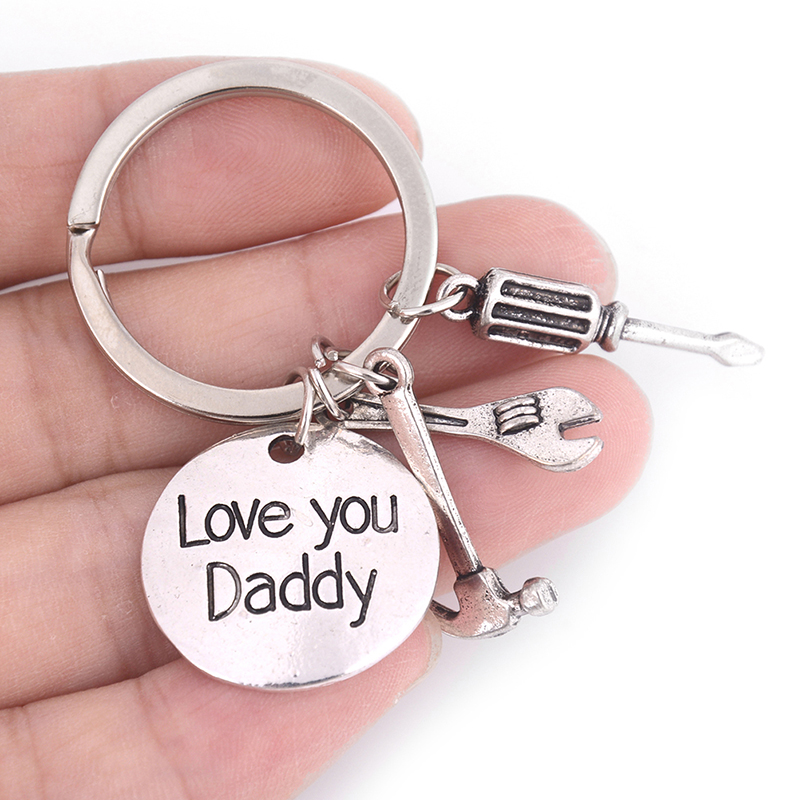 Fashion Men's Hand Tools Keyring Love You Daddy Keychain Father's Day GifAGAH Th