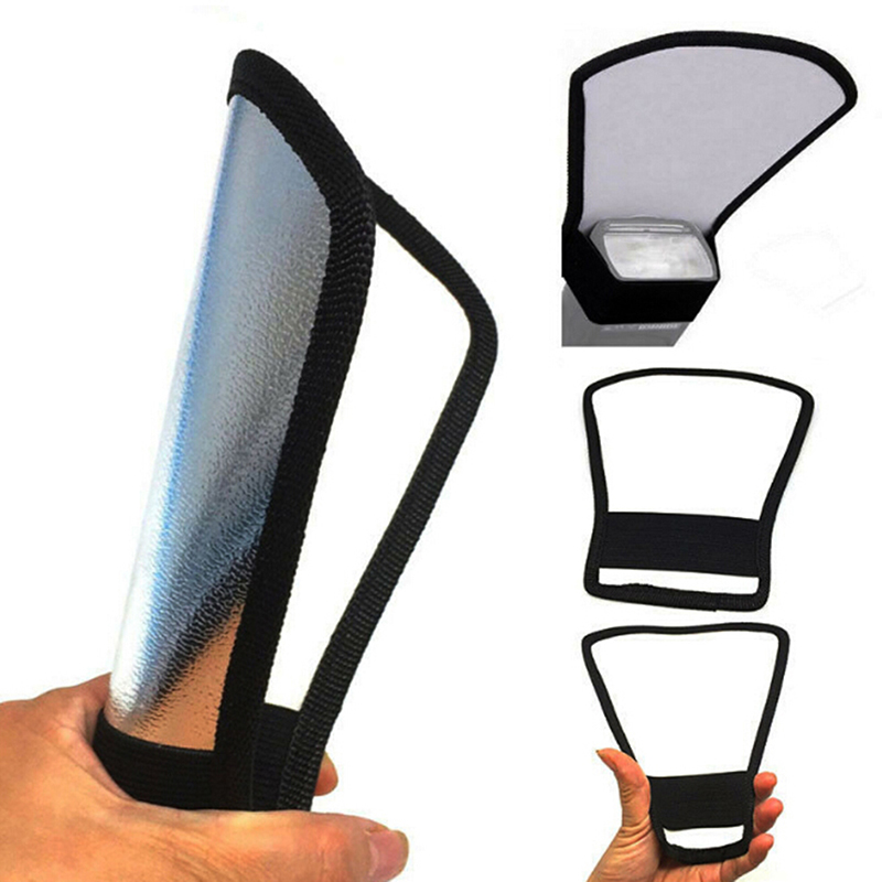 Diffusore flash fotocamera biadesivo flash softbox argento bianco reflectR'AP Sn