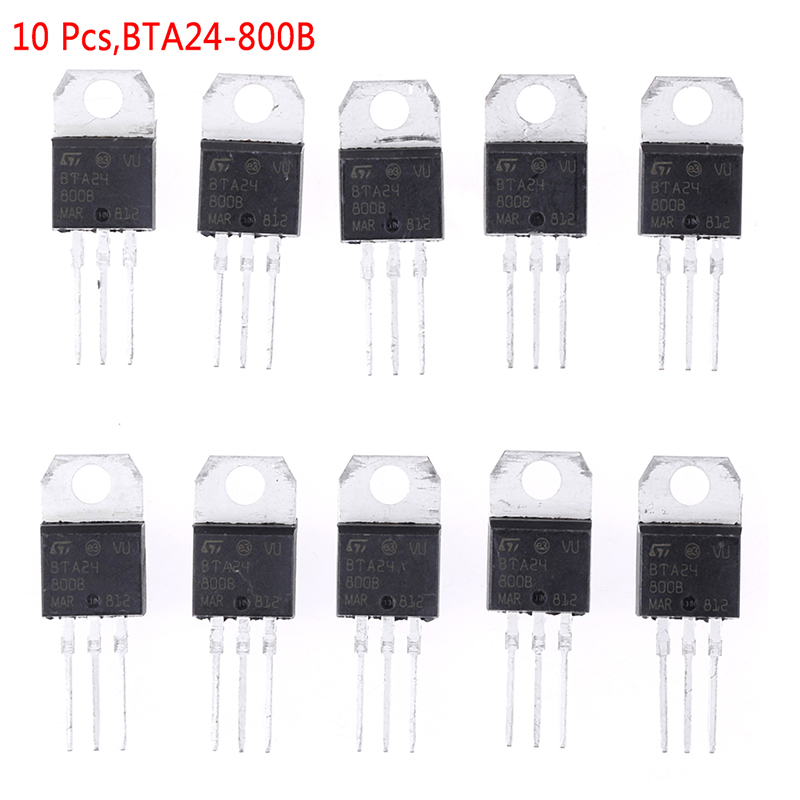 10 Pcs BTA24-800B BTA24 TRIAC 24A/800V TO-2YUZ0 | eBay