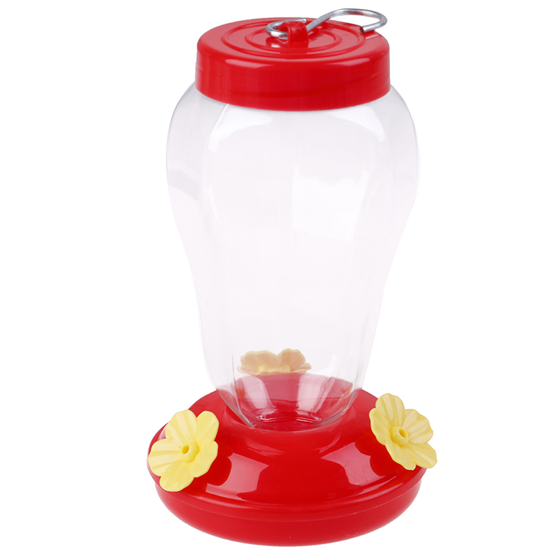 1 pz Alimentatore d'acqua per volatili in plastica da appendere Alimentatore colibrì giardino fuori uso
