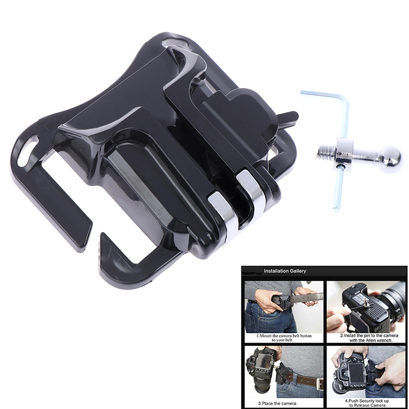 Waist belt buckle for camera mount clip loading fast holster hanger holder