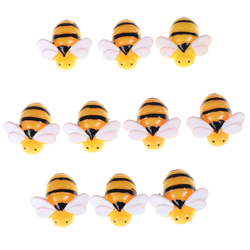 10pcs Flat Back Resin Cabochon Bee DIY Flatback Scrapbooking ...