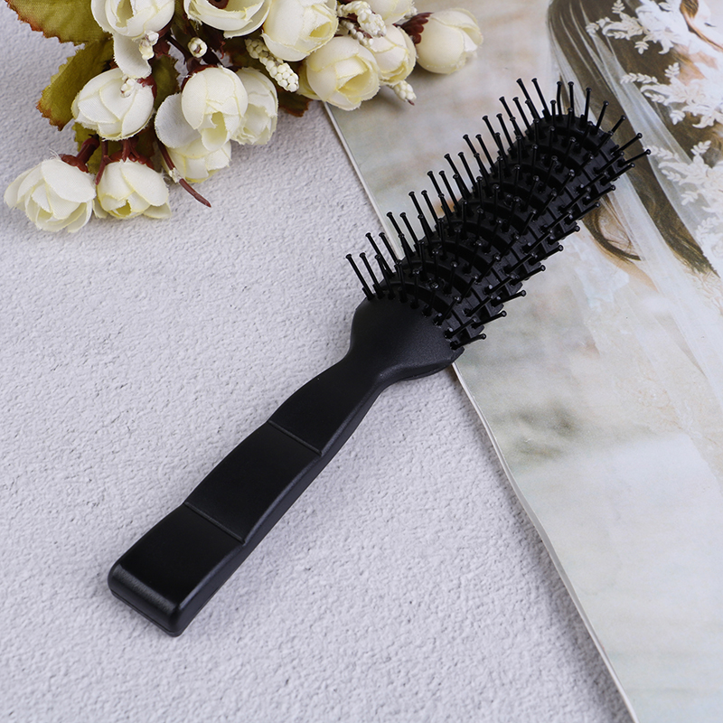 Men Plastic Vent Hair Brush Comb Anti-Static, Massage Hair Care Ribs ...