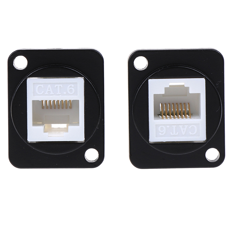 RJ45 NETWORK CONNECTOR metal panel socket D-type Zinc Alloy mounting ...