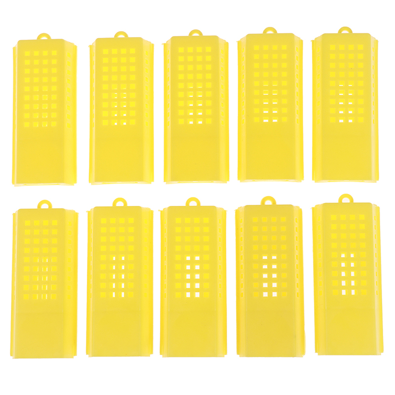 10Pcs Professional Queen Bee Cage Catcher Plastic Beekeeping Travelling Butle ba