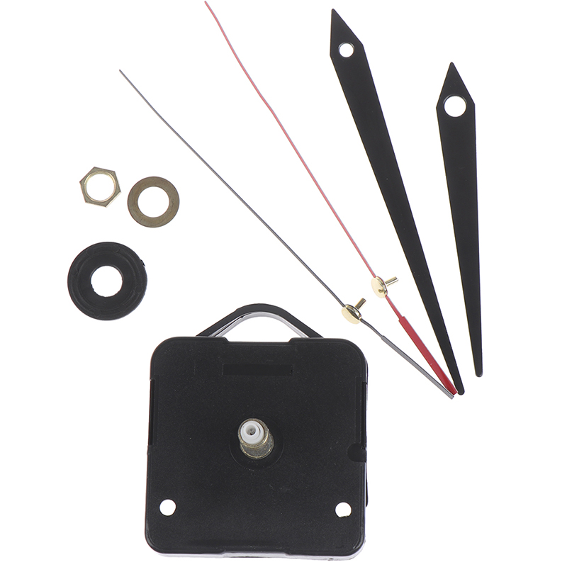 DIY Silent Classic black Quartz Watch Wall Clock Movement Mechanism ...