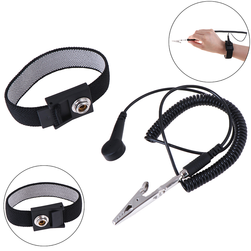 ADJUSTABLE ANTI-STATIC ESD Strap Antistatic Grounding Bracelet Wrist ...