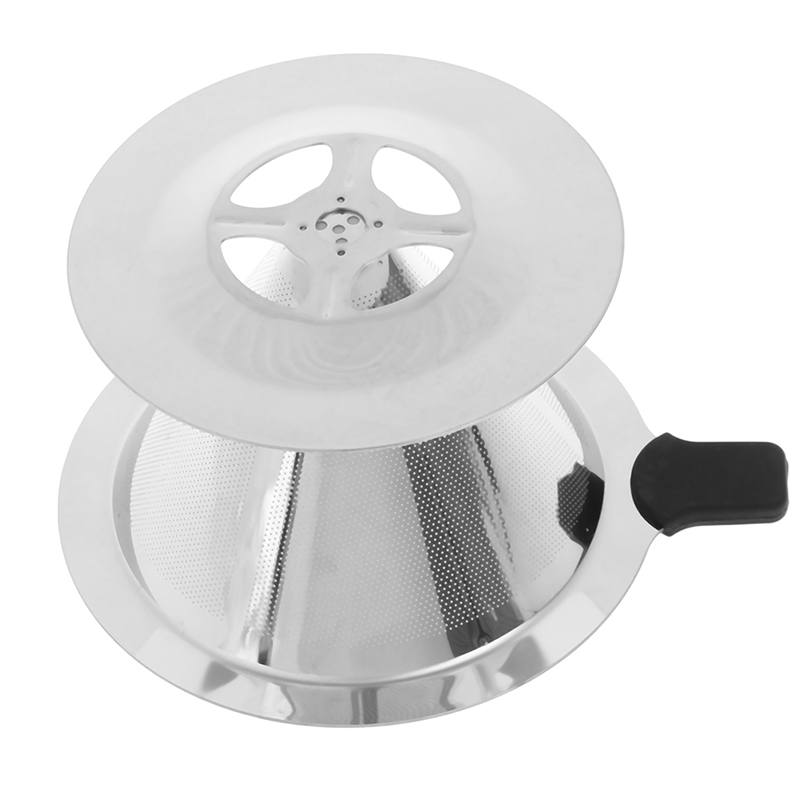 Portafiltro caffè riutilizzabile versa su caffè gocciolatore rete filtro tè basso F Th