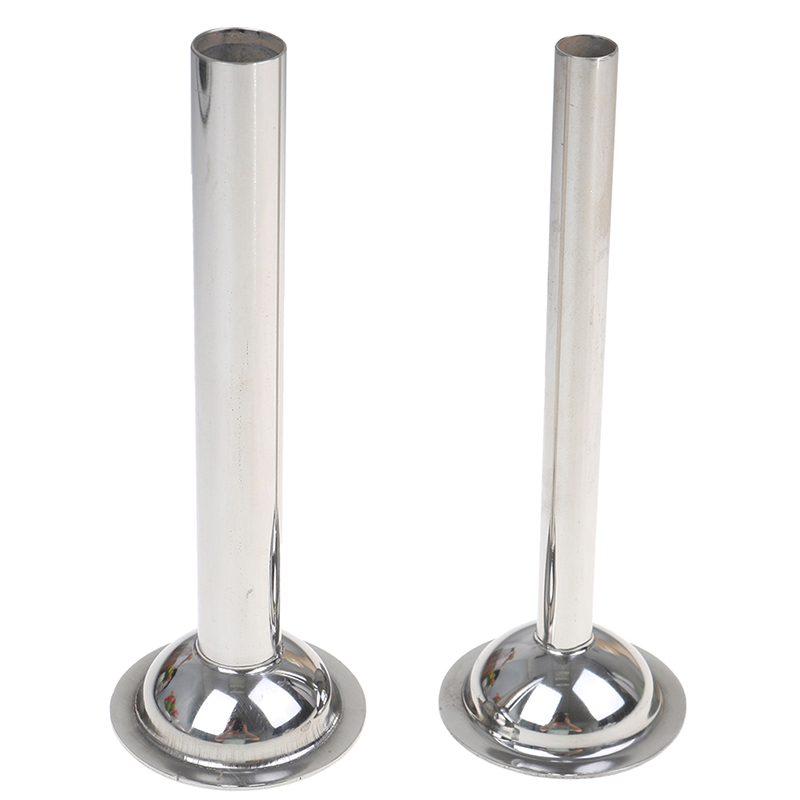 2 tubi di riempimento in tessuto salsiccia acciaio inox adatti per cibo gri KY