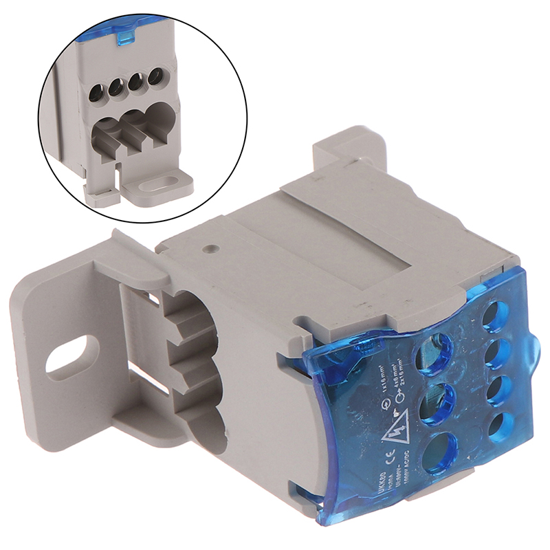 UKK80A TERMINAL BLOCK Rail distribution Box Universal Electric Wire ...