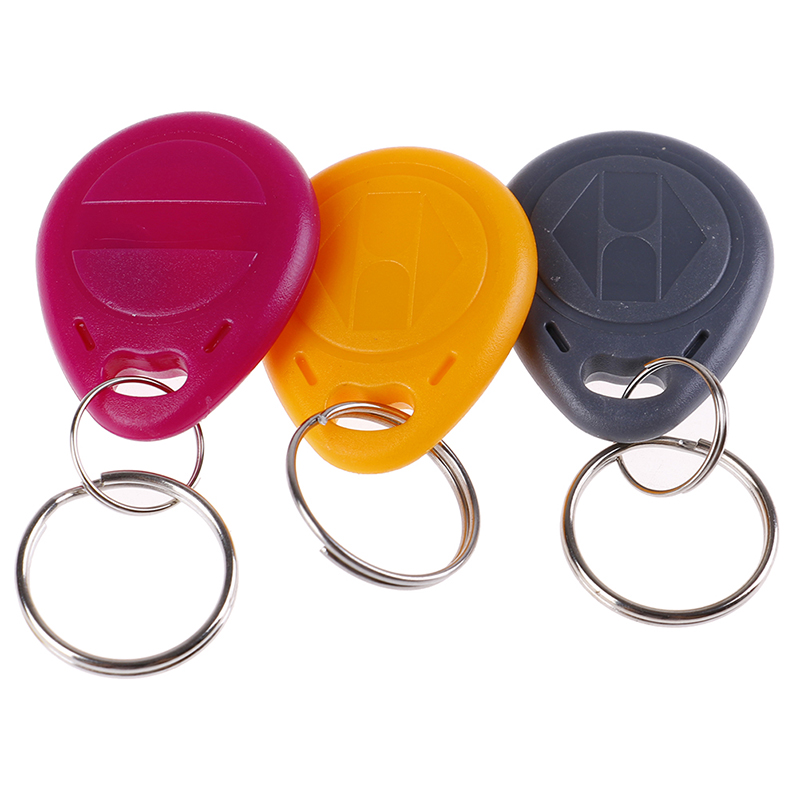10Pcs EM4305 T5577 Duplicator Badge Copy 125khz RFID Tag Card Key Ring ...