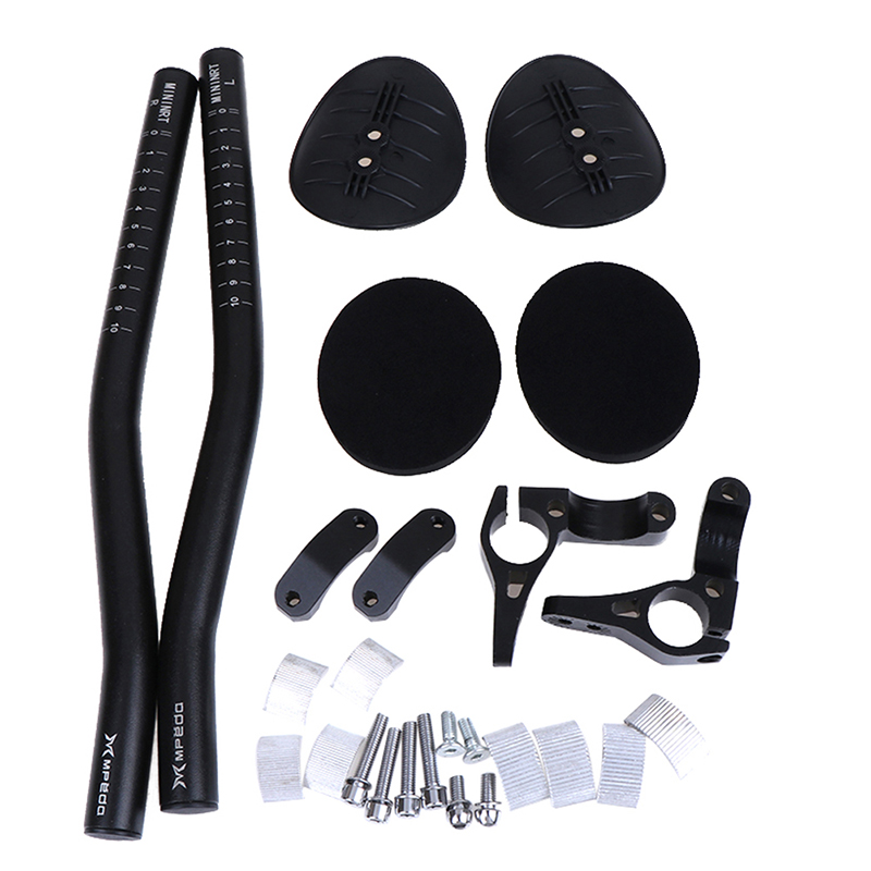 Bike Road Mountain Bicycle Alloy Triathlon Aero Rest Handle Bar Clip On ...