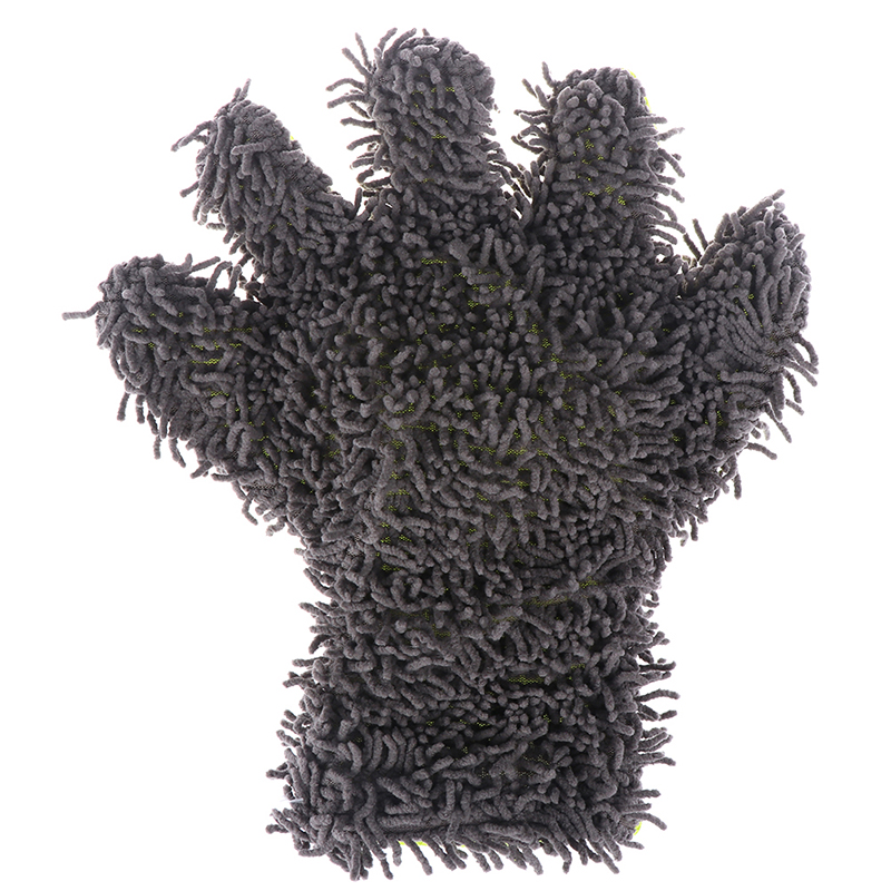 1x Cleaning Glove Car Sponges Mitt Microfiber Interior Exterior Care Wash T*  F3