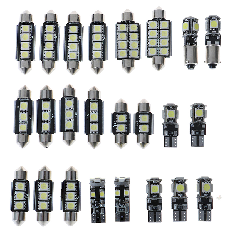 23pcs LED Car Interior Inside Light Dome Trunk Map License Plate Lamp ...