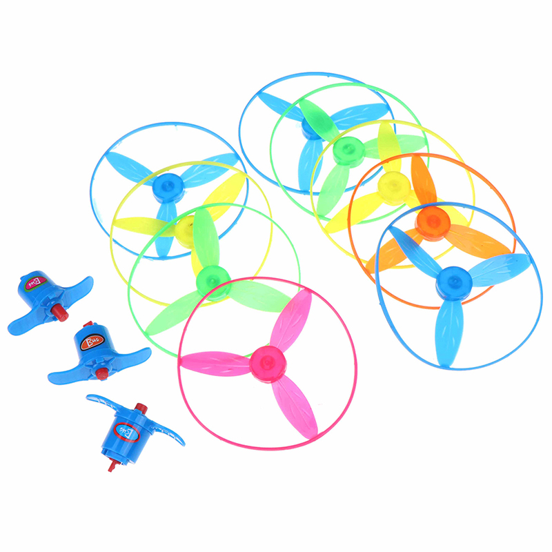 Outdoor Dragonfly Launcher Kid Toy Hand Twisting Flying Saucer Throw ...