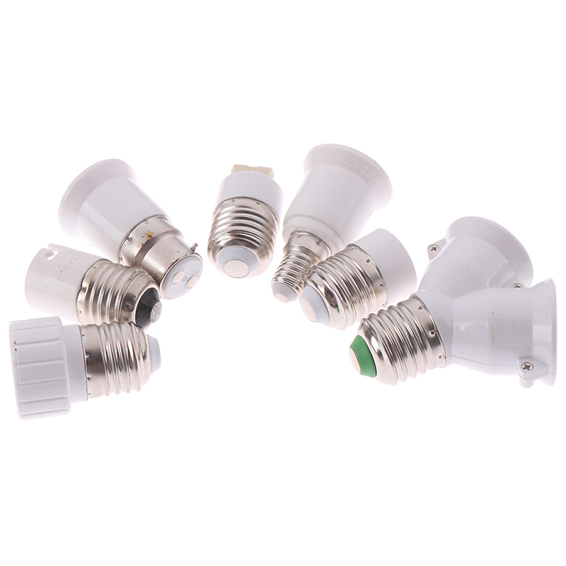 E27 GU10 E14 B22 G9 Bulb Adapter Lamp Converter Holder Extender Light ...