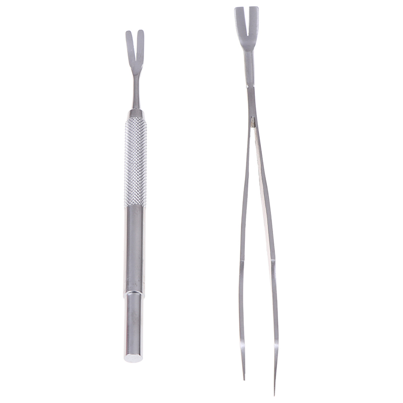 1 pz strumento rimozione pulci cane animale domestico strumento rimozione zecche acciaio doppia testa forcella pinzette cl FI