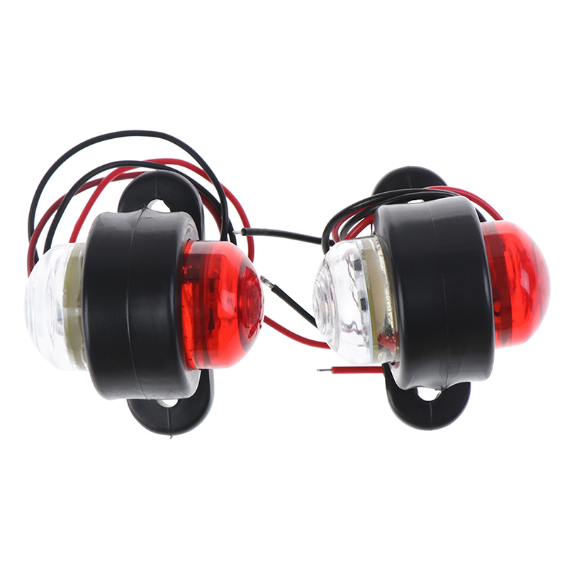 Luce marcatore laterale LED auto camion doppia lampada bianca rossa per rimorchio camion CaraHFTM