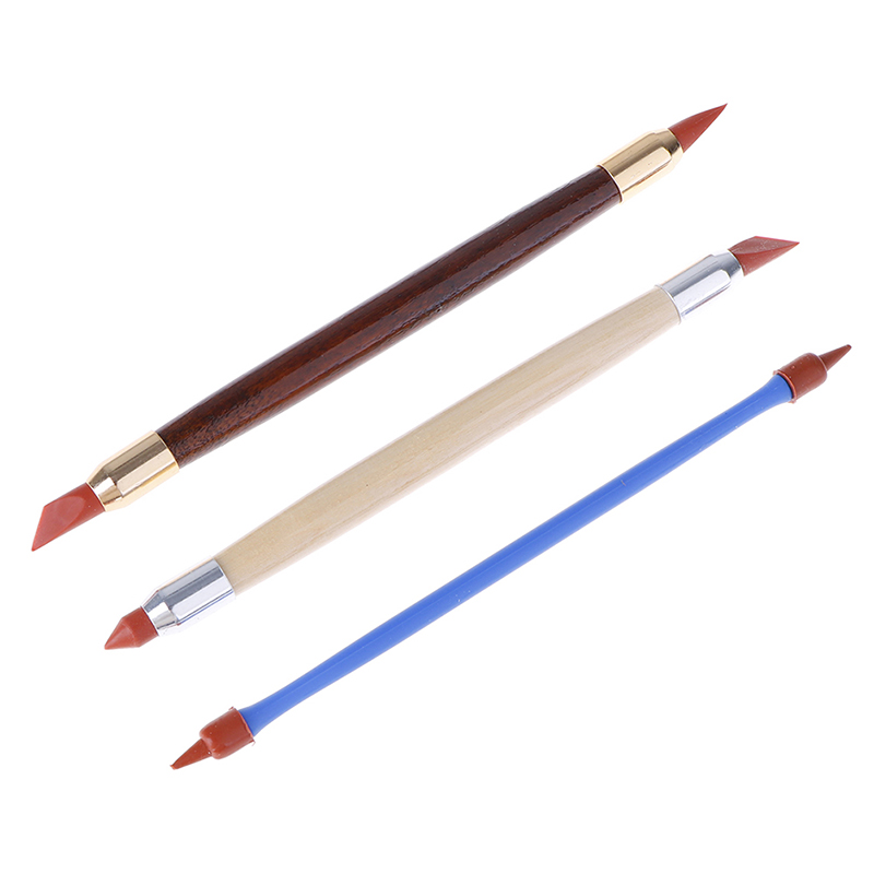 3Pcs Silicon Rubber Shaper Pen Double-head Pottery Clay Sculpture ...