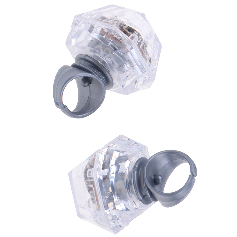 1Pc LED Flashing Light Up Glowing Finger Ring Toys Christmas New Year ...