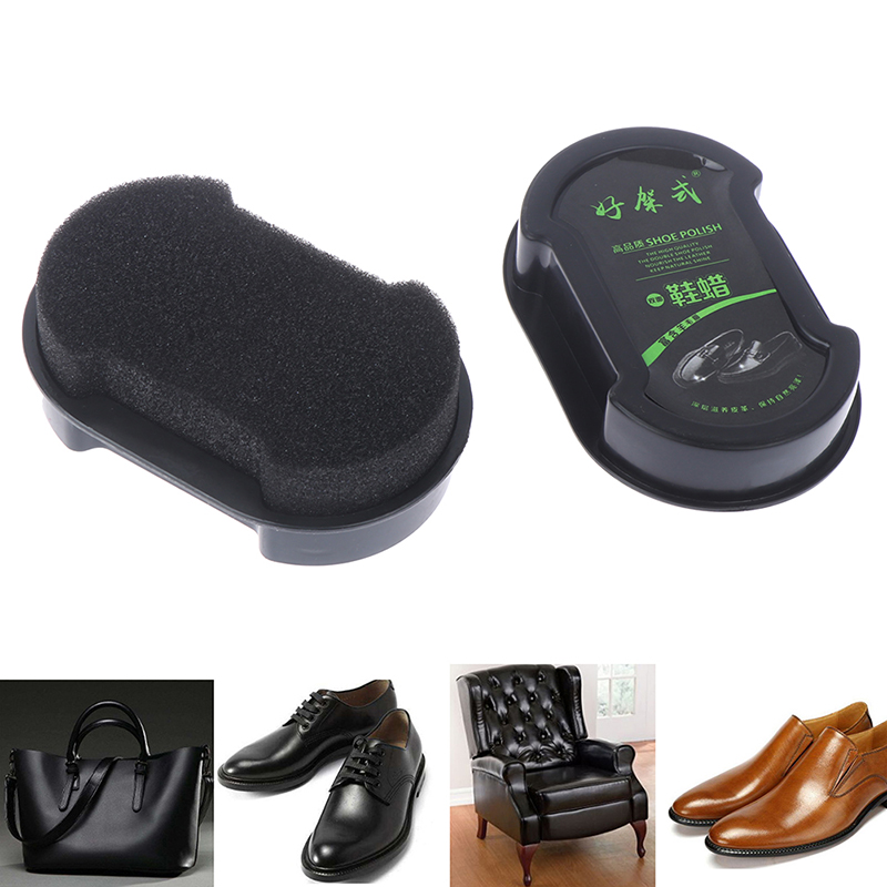 Colorless Shine Shoes Sponge Brush Polish Wax Dust Cleaner Leather ...