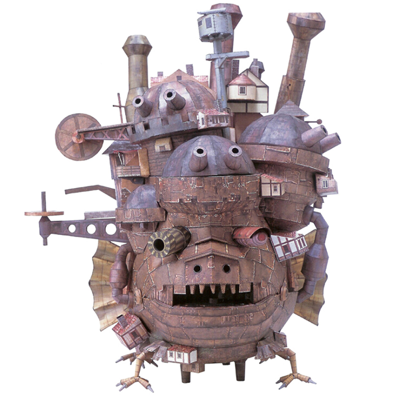 Kit modello carta fai da te 3D Howl's Moving Land Version Handcraft ModeR LICWDESJD ❤XH
