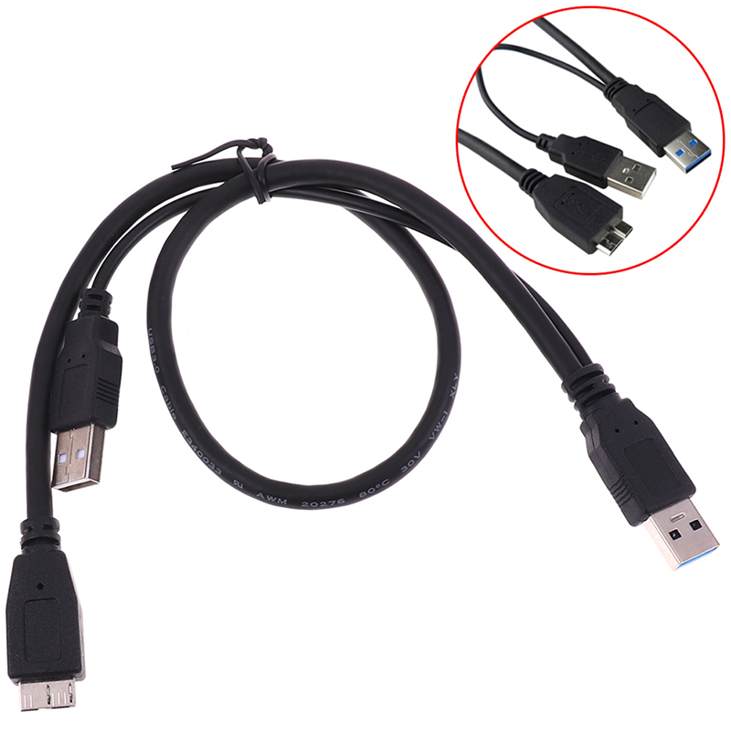 USB 3.0 A Male Micro USB 3.0 B Y Cord Cable For External Hard Drive ...