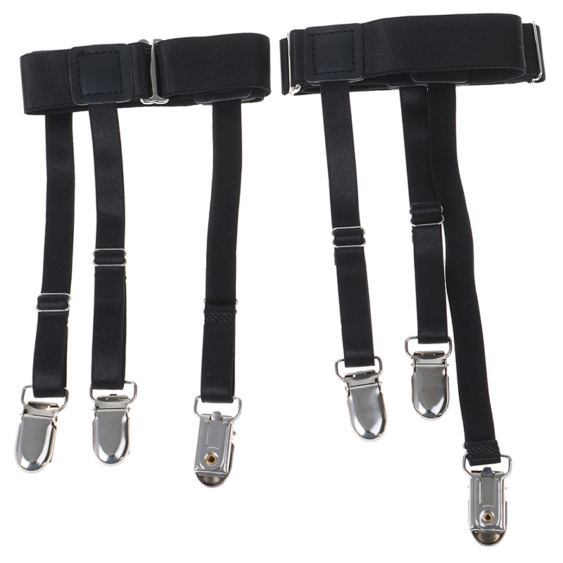 2 Pcs Men Shirt Stays Belt Non-slip Locking Clips Keep Shirt Tucked Leg ...