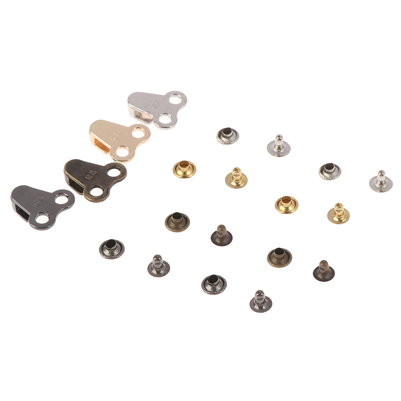 10 Sets Boot Lace Hooks Lace Fittings with Rivets for Outdoor Hiking ...