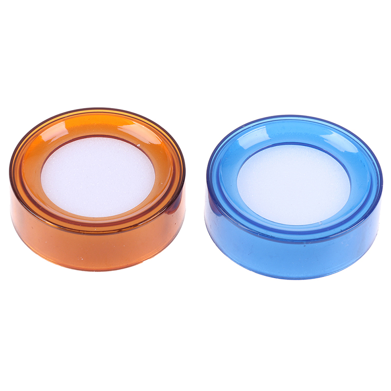 2PCS/Lot Plastic Round Case Finger Wet Sponge Damper for Casher Count ...