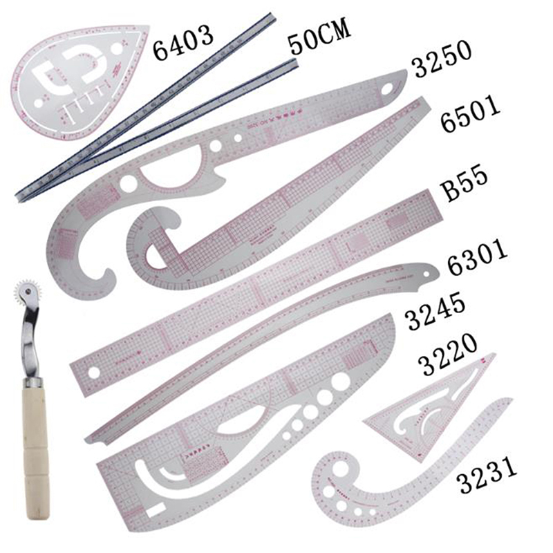 Curve Sewing Set Sewing Ruler Cutting Ruler Clothing Sample Metric ...