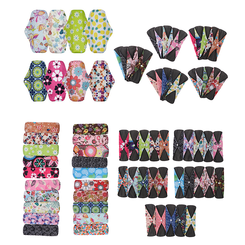 1X Bamboo Menstrual Cloth Hygiene Towel Pads Absorbent Period Nappy ...