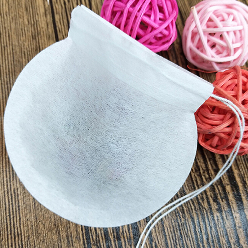 100Pcs White Round Tea Bags Empty Filter Paper Teabags 'with String for ...