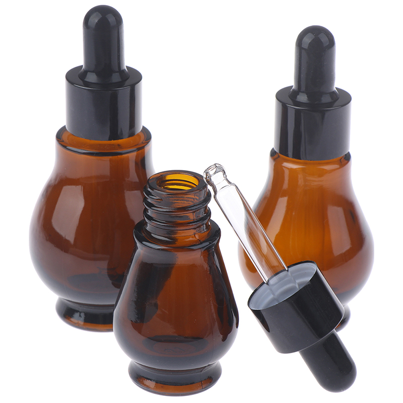 10/20/30ml Empty brown Glass Dropper Bottles with Pipette for ...