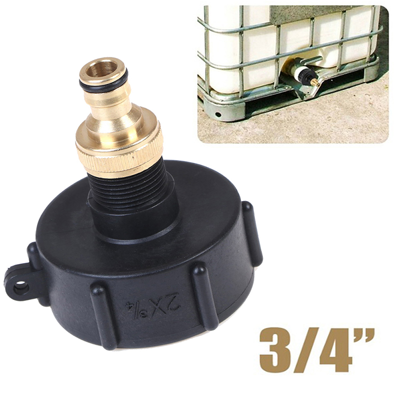 Adattatore IBC con connettore 3/4" S60x6 IG per barile pioggia serbatoio acqua IBC 1000* TH