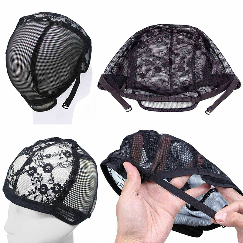 Lace Mesh Full Wig Cap Hair Net Weaving Caps For Making Wigs Adjustable ...