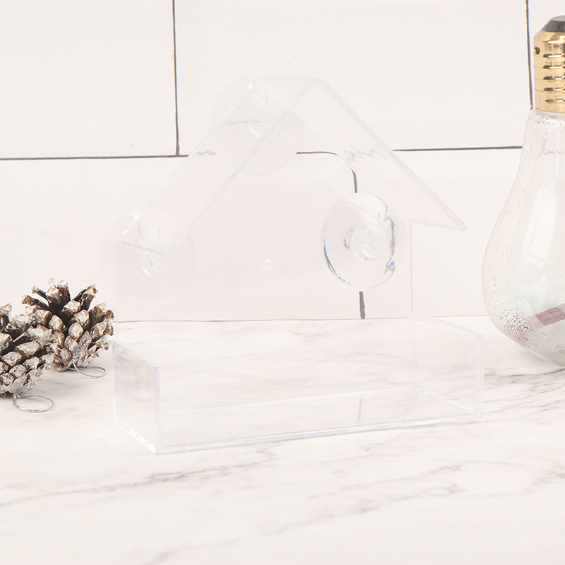 Finestra vetro trasparente da appendere uccellino alimentatore casa tavolo semi arachidi hotel Sucti ZR Sn