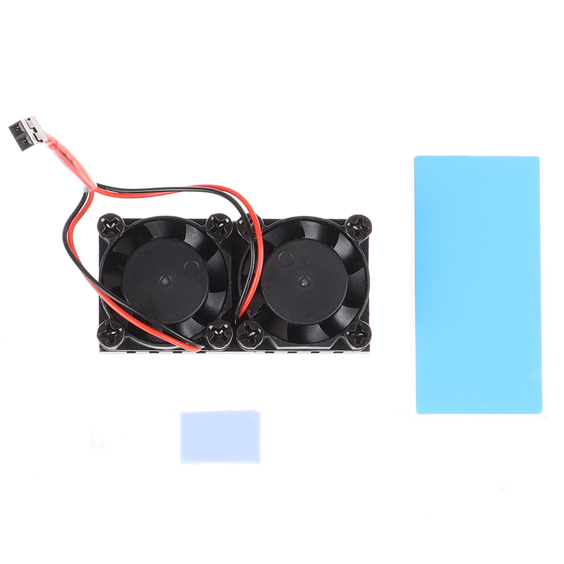 DUAL FAN CPU PCB Cooling Fan Cooler Heat Sink Module for Raspberry pi ...