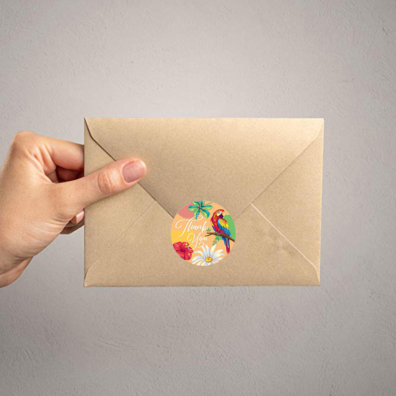 500Pcs/Roll Thank You Stickers Seal Labels Wedding Party Envelopes Seal ...