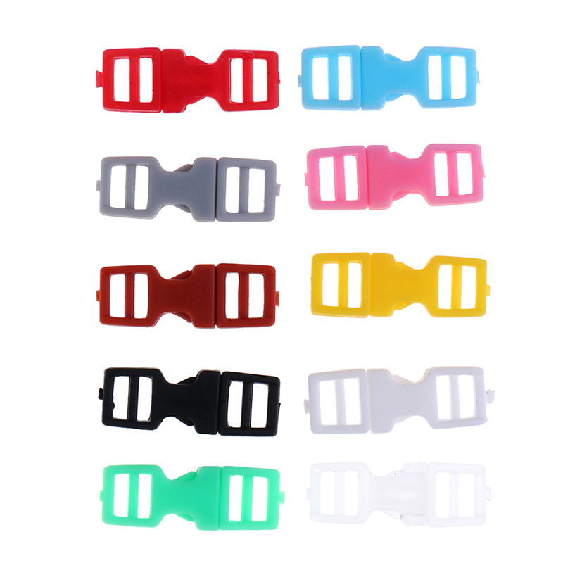 10Pc 4mm Mini Buckle for DIY Doll Backpack Bracelet Strap Buckle Asseccories Pe