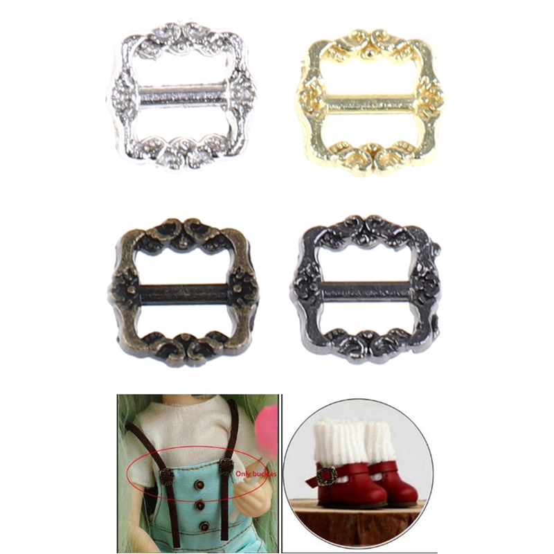20Pc ltra-small Belt Buckles for DIY Doll Bag Button Shoes Clothes Accessorie Pe