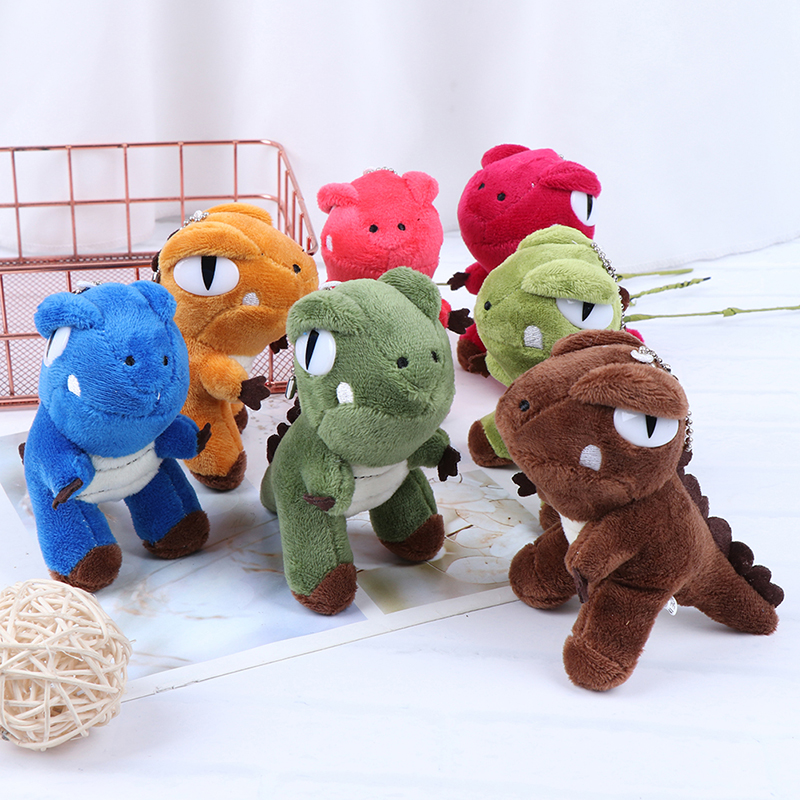 12 cm Dinosaur Pendant T-Rex Plush Toychain Pendant Plash Polped Toy Bambo  Pe