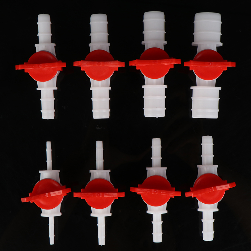 Tubo Barb Valvola a sfera in plastica a due vie acquario giardino micro irrigazione - Th