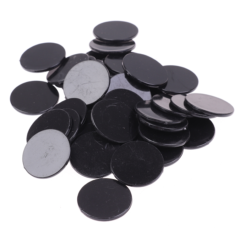 40pcs 23 mm basi di plastica giochi da tavolo basi rotondi 23 mm  Pe