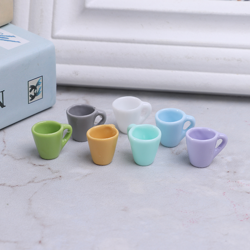 10pc 1:12 Dollhouse Miniature Mug Water Cup Model Kitchen Accessories ...