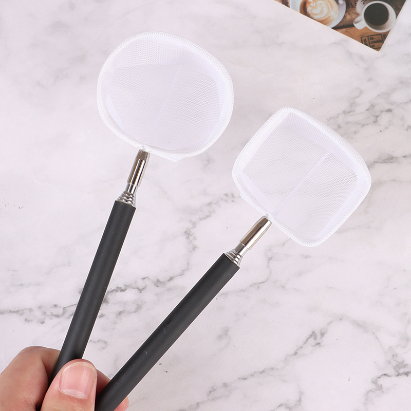 Rete da atterraggio rete per gamberetti manico lungo retrattile strumento cattura acquario pesci AT Sn