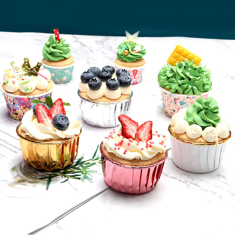 50PCS/Pack Cupcake Liner Cake Wrappers Baking Cup Tray Case Cake Paper ...