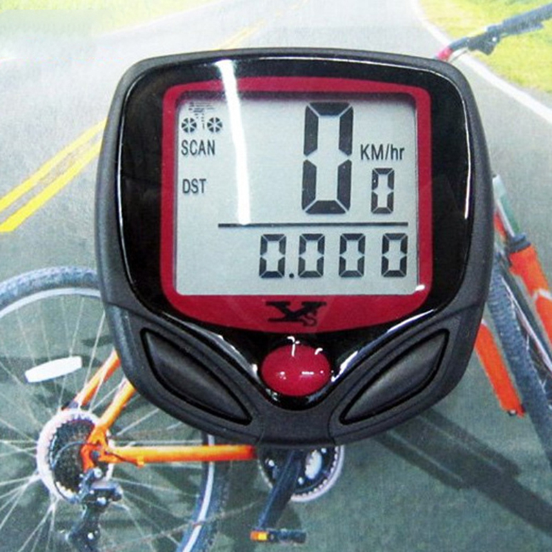 Wireless Cycling Bike Computer Bicycle Waterproof LCD Speedometer ...