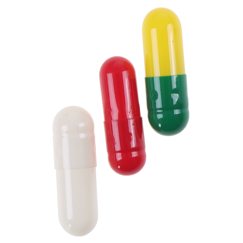 1000Pcs Empty Hard Vacant Gelatin Capsule Size 1# Gel Medicine Pill ...